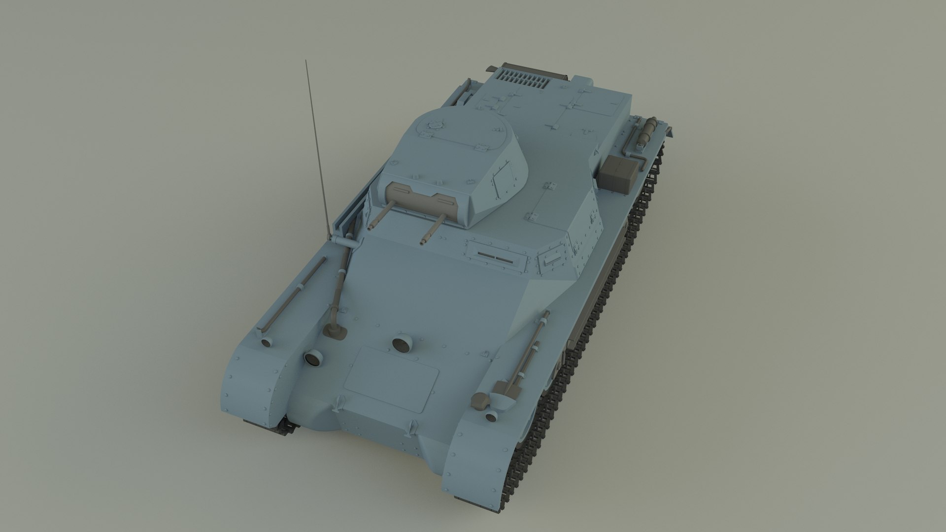 Pz Kpfw I Ausf B Military Tank Model - TurboSquid 2374502