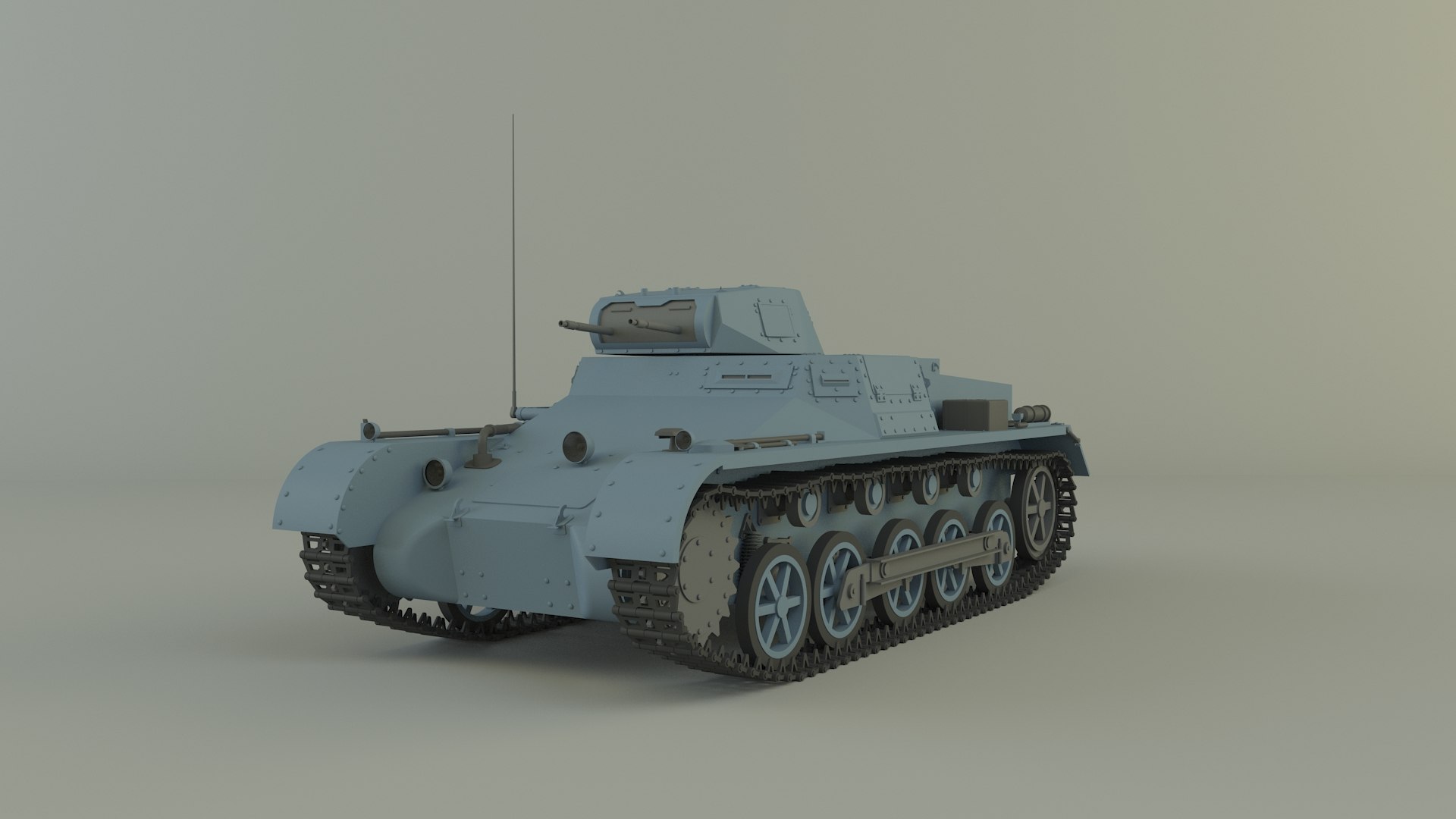 Pz Kpfw I Ausf B Military Tank Model - TurboSquid 2374502