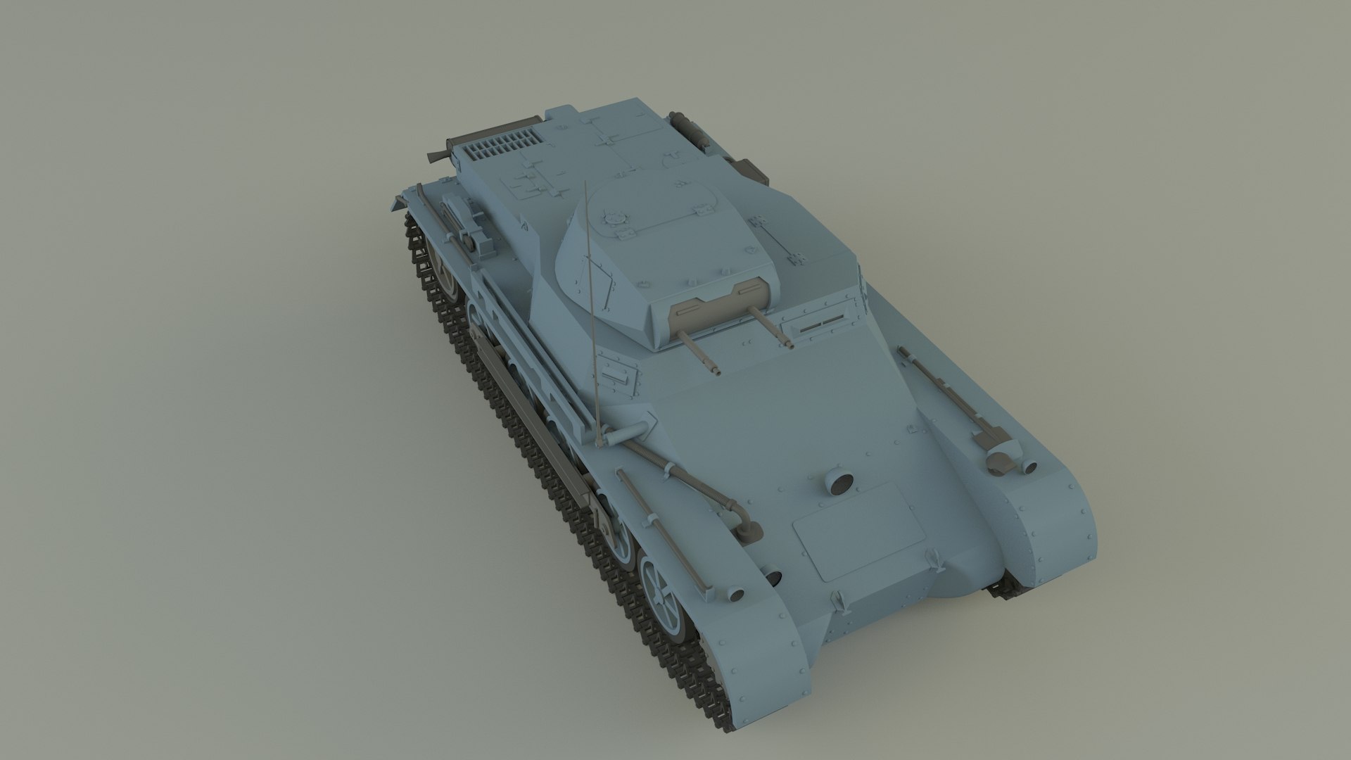 Pz Kpfw I Ausf B Military Tank Model - TurboSquid 2374502