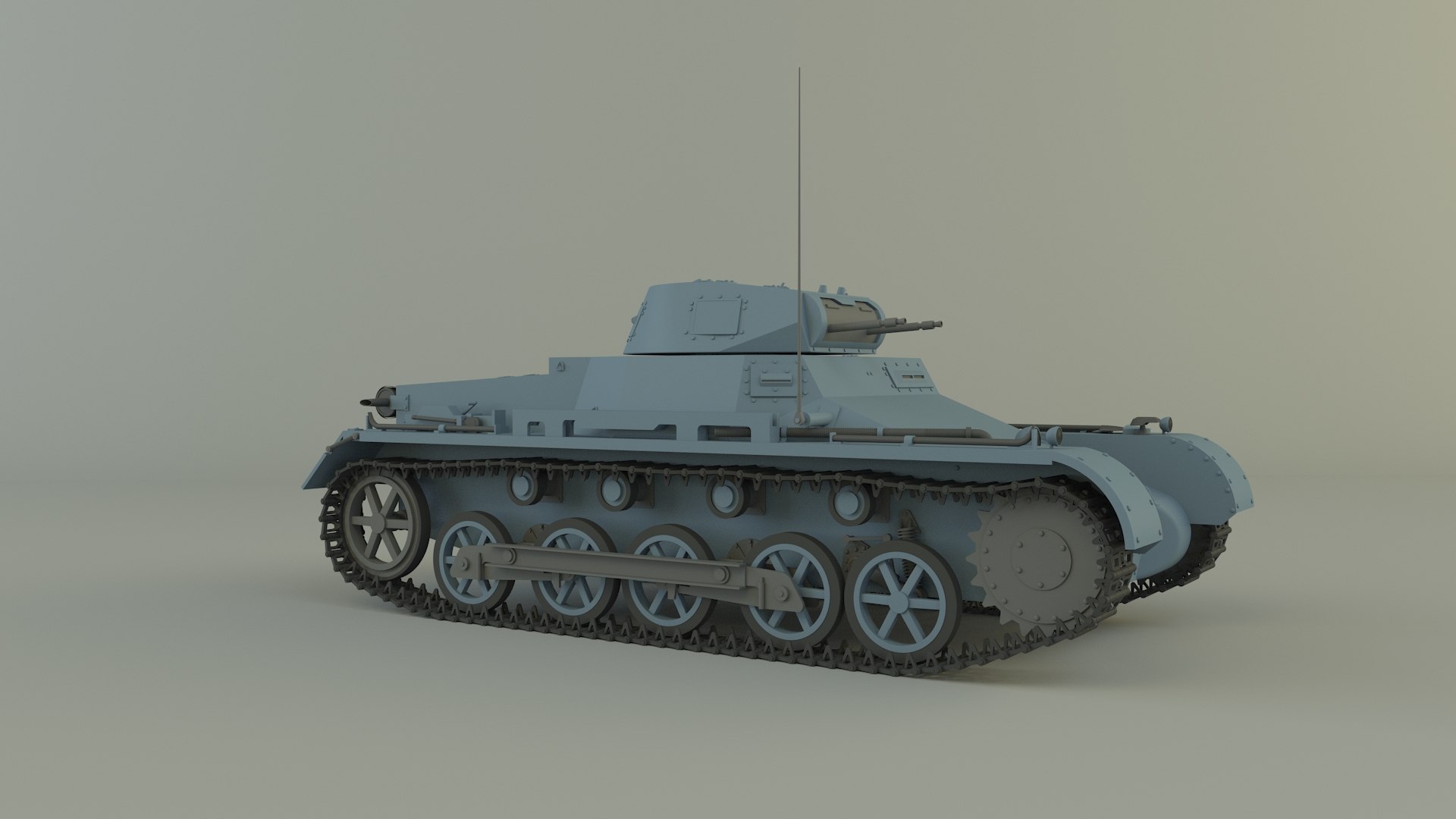Pz Kpfw I Ausf B Military Tank Model - TurboSquid 2374502