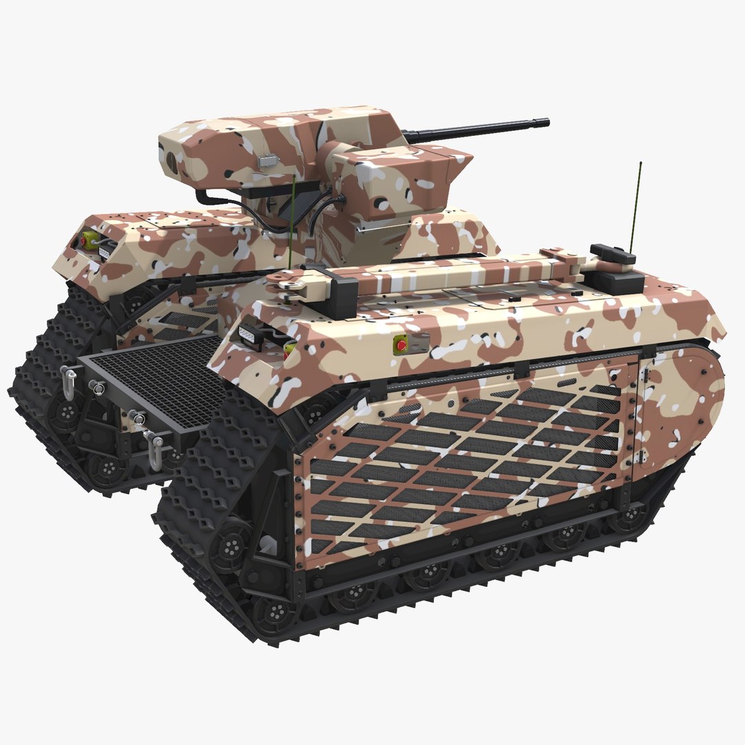 THeMIS Combat With DeFNder Medium RCWS 3D Model - TurboSquid 1840589