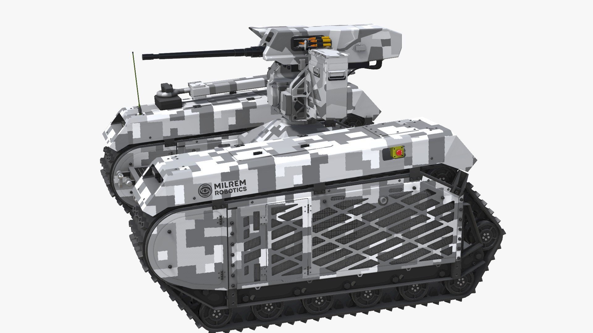 THeMIS Combat With DeFNder Medium RCWS 3D Model - TurboSquid 1840589