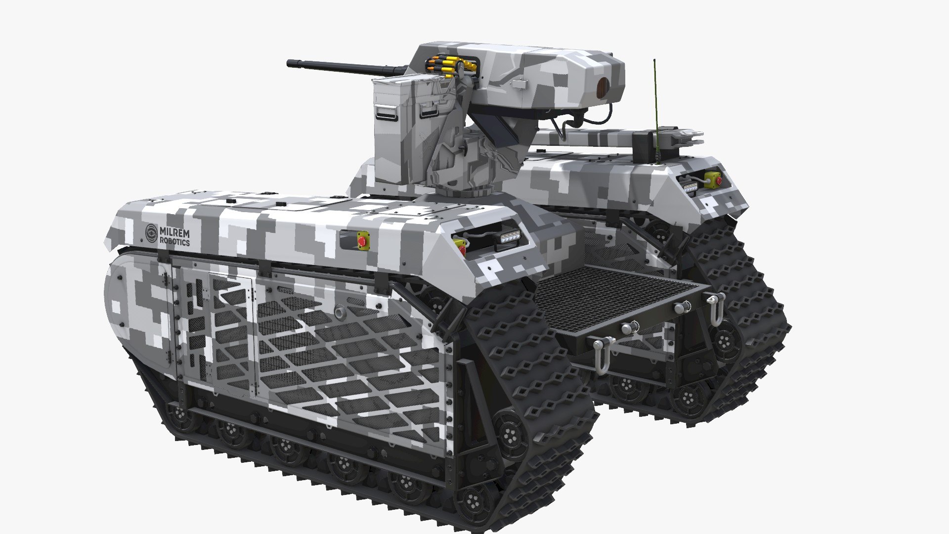 THeMIS Combat With DeFNder Medium RCWS 3D Model - TurboSquid 1840589