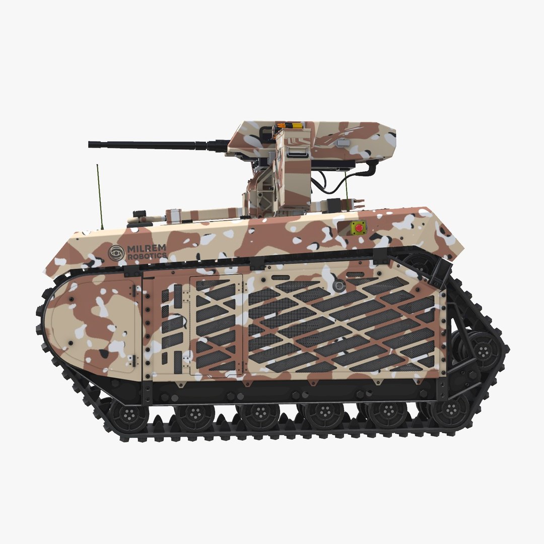 THeMIS Combat With DeFNder Medium RCWS 3D Model - TurboSquid 1840589