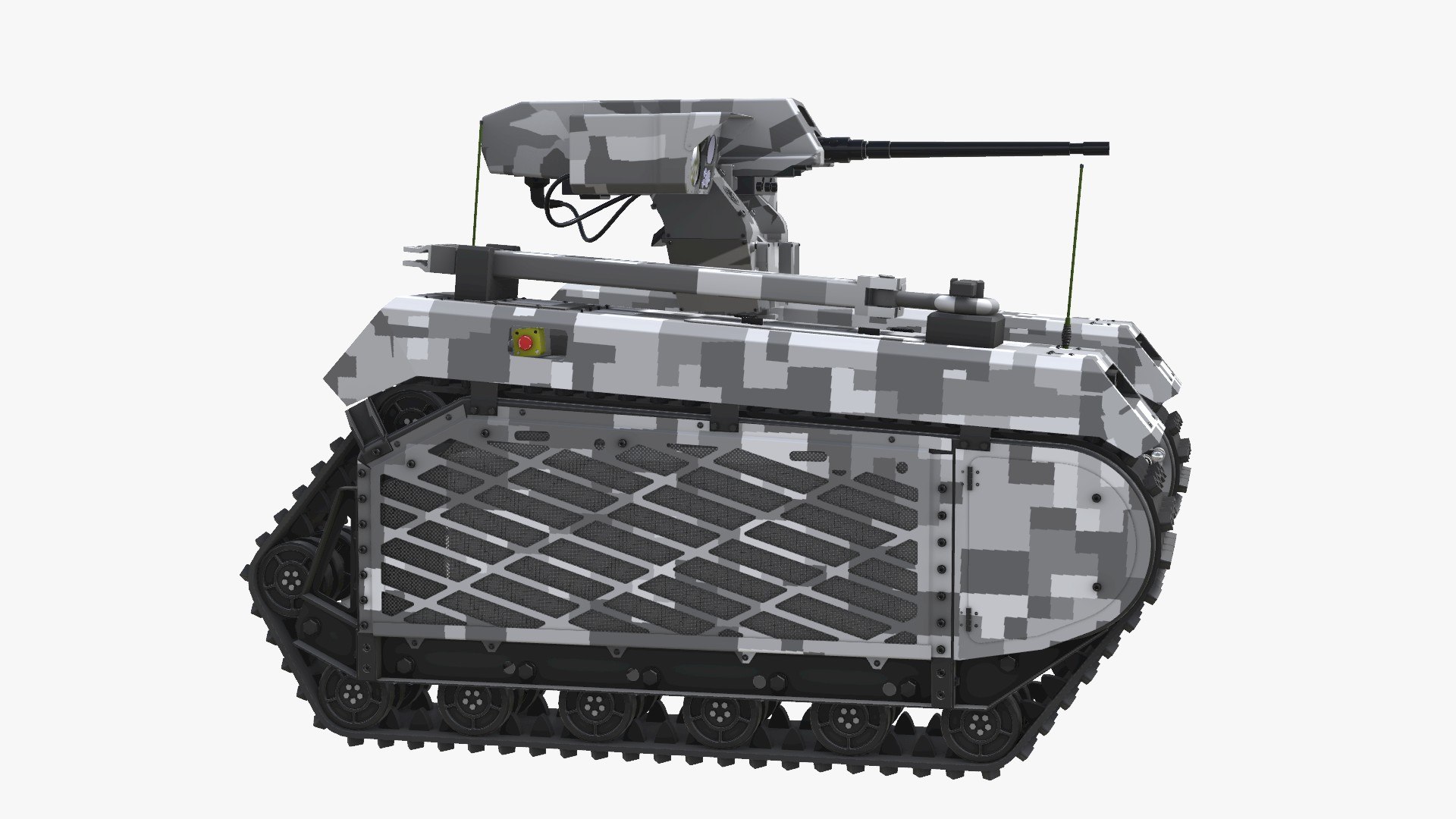 THeMIS Combat With DeFNder Medium RCWS 3D Model - TurboSquid 1840589