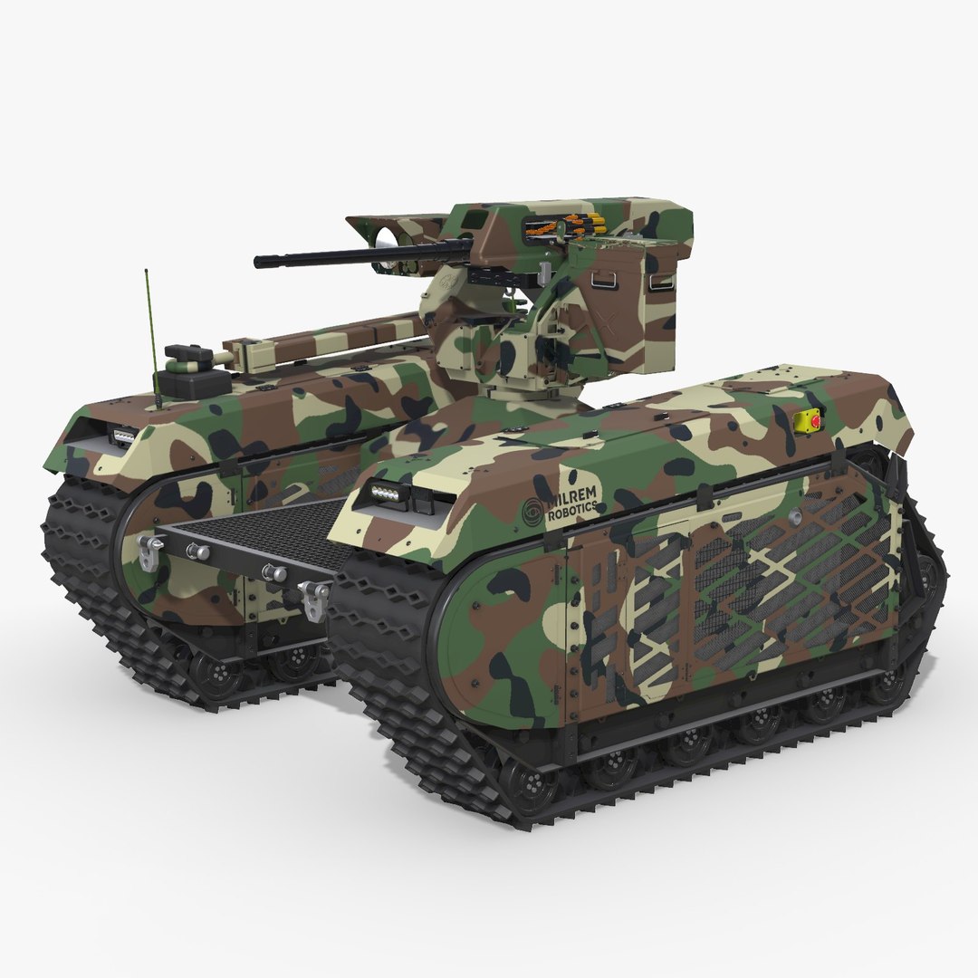 THeMIS Combat With DeFNder Medium RCWS 3D Model - TurboSquid 1840589