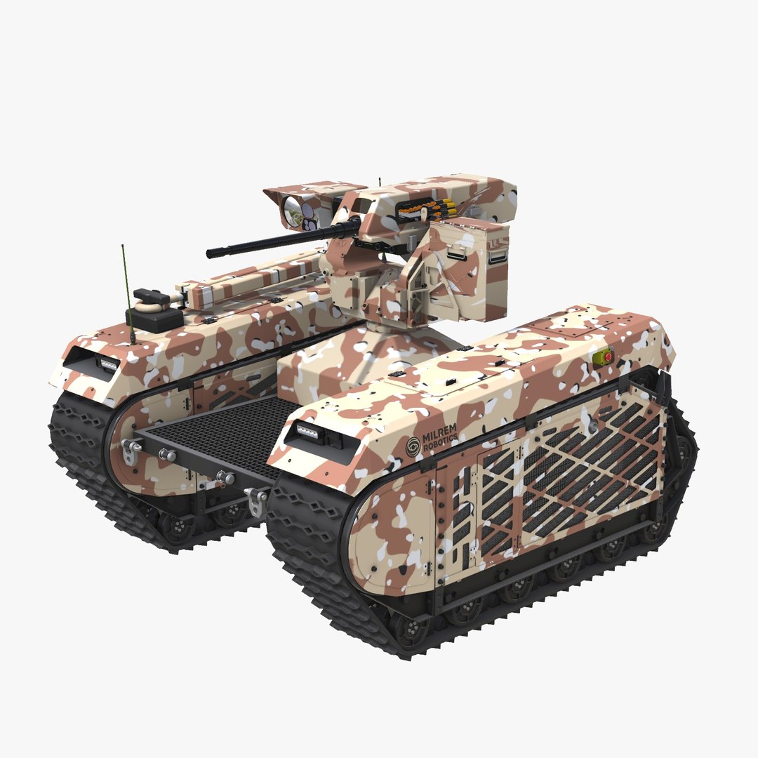 THeMIS Combat With DeFNder Medium RCWS 3D Model - TurboSquid 1840589