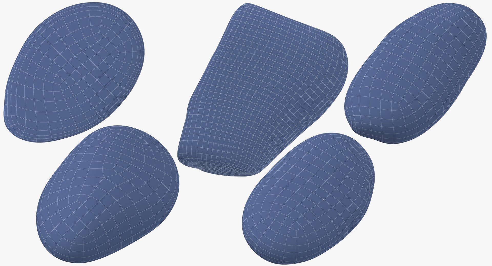 Rocks pebbles 01 - model - TurboSquid 1514974