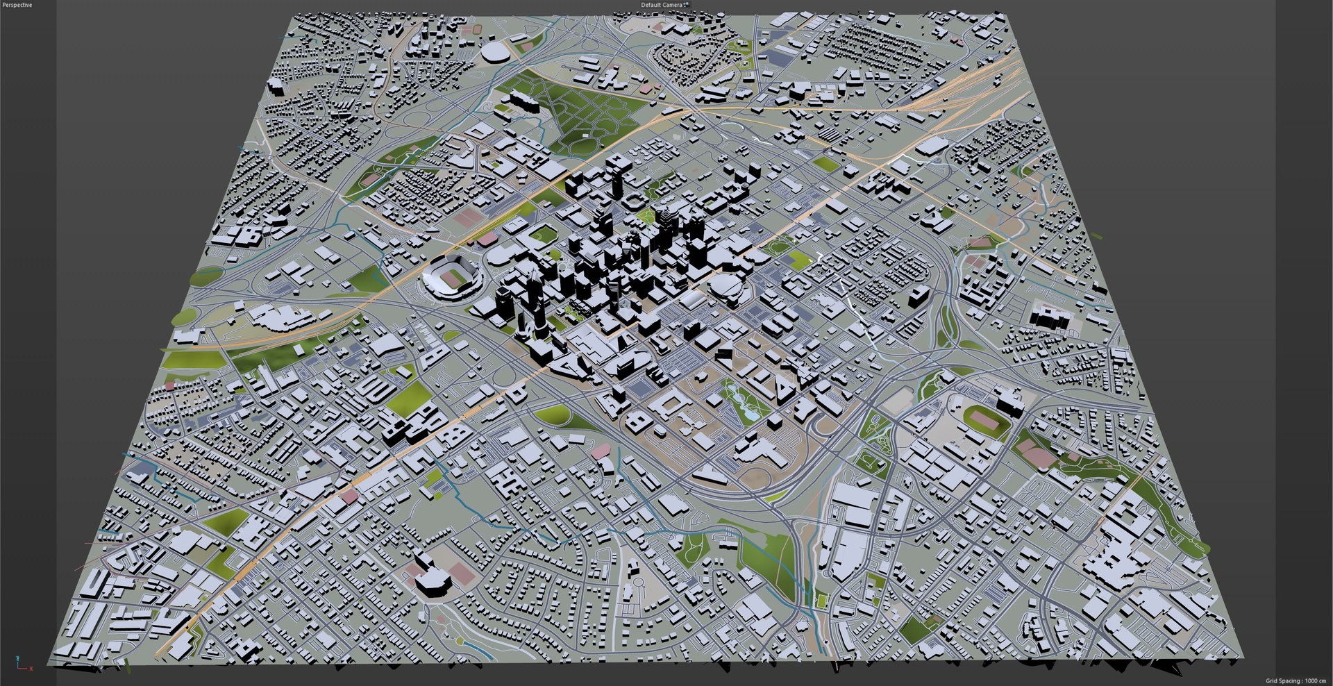 3D Model Charlotte Downtown North Carolina USA - TurboSquid 1988735