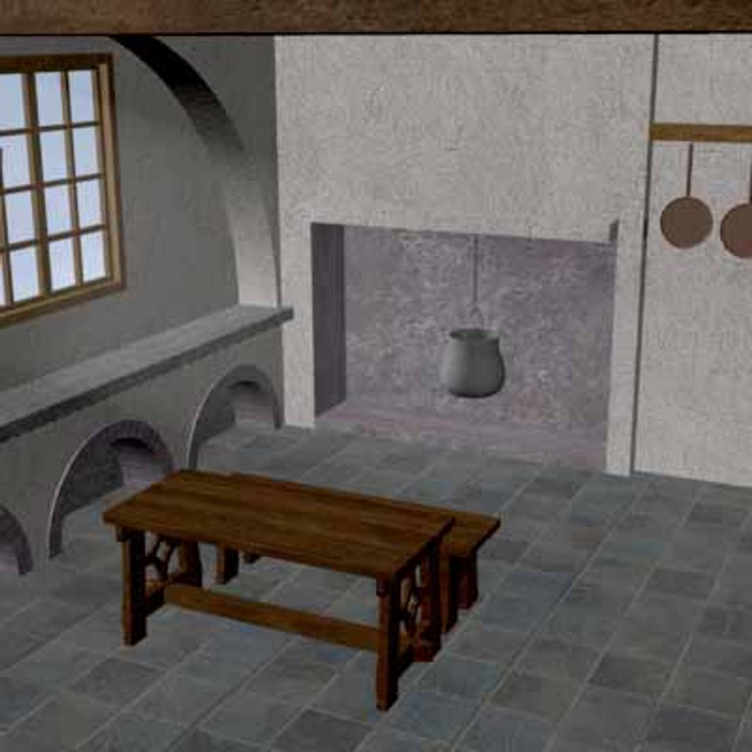 Medieval Kitchen 3d 3ds
