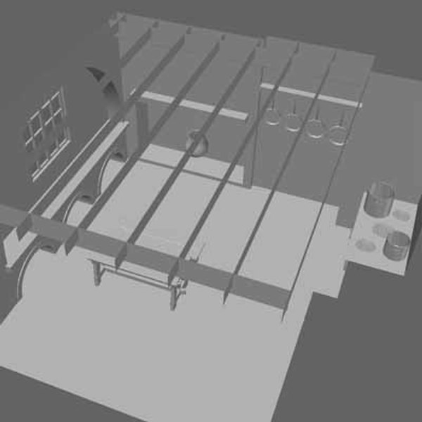 medieval kitchen 3d 3ds