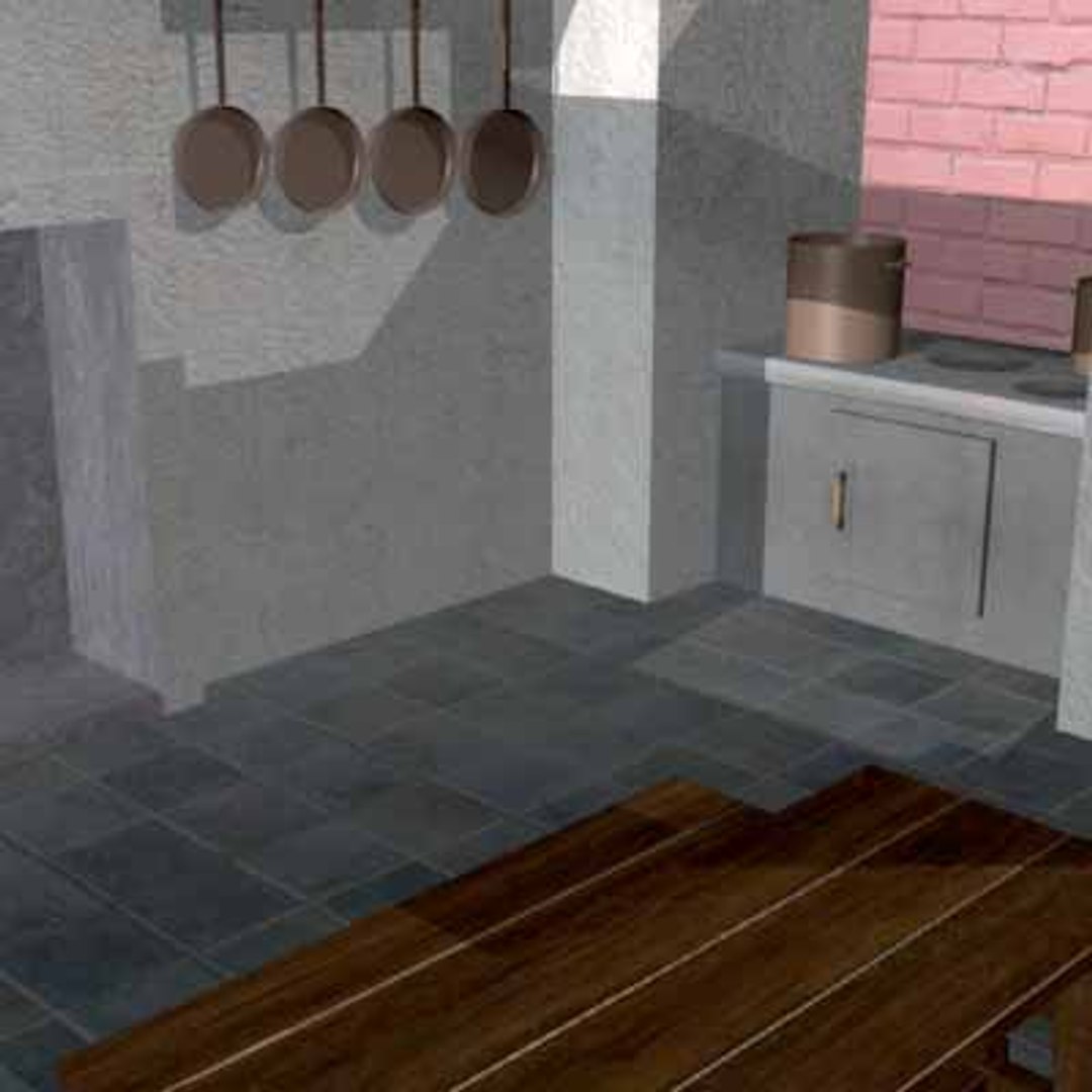 Medieval Kitchen 3d 3ds