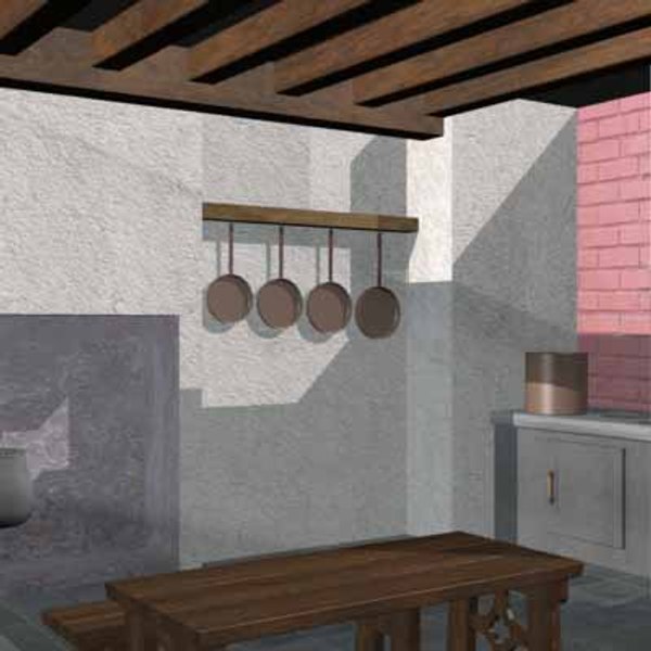 medieval kitchen 3d 3ds