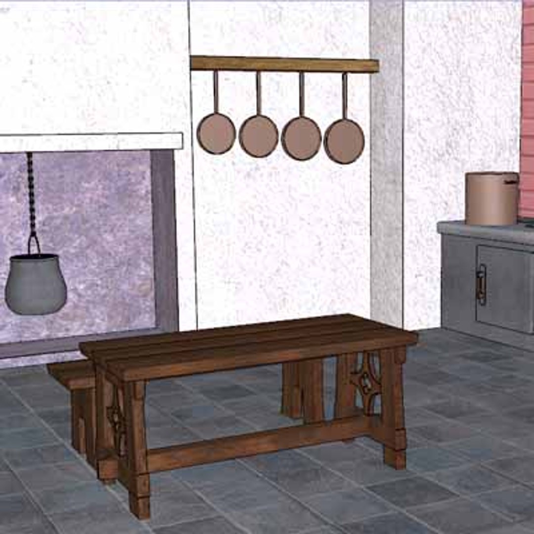 Medieval Kitchen 3d 3ds