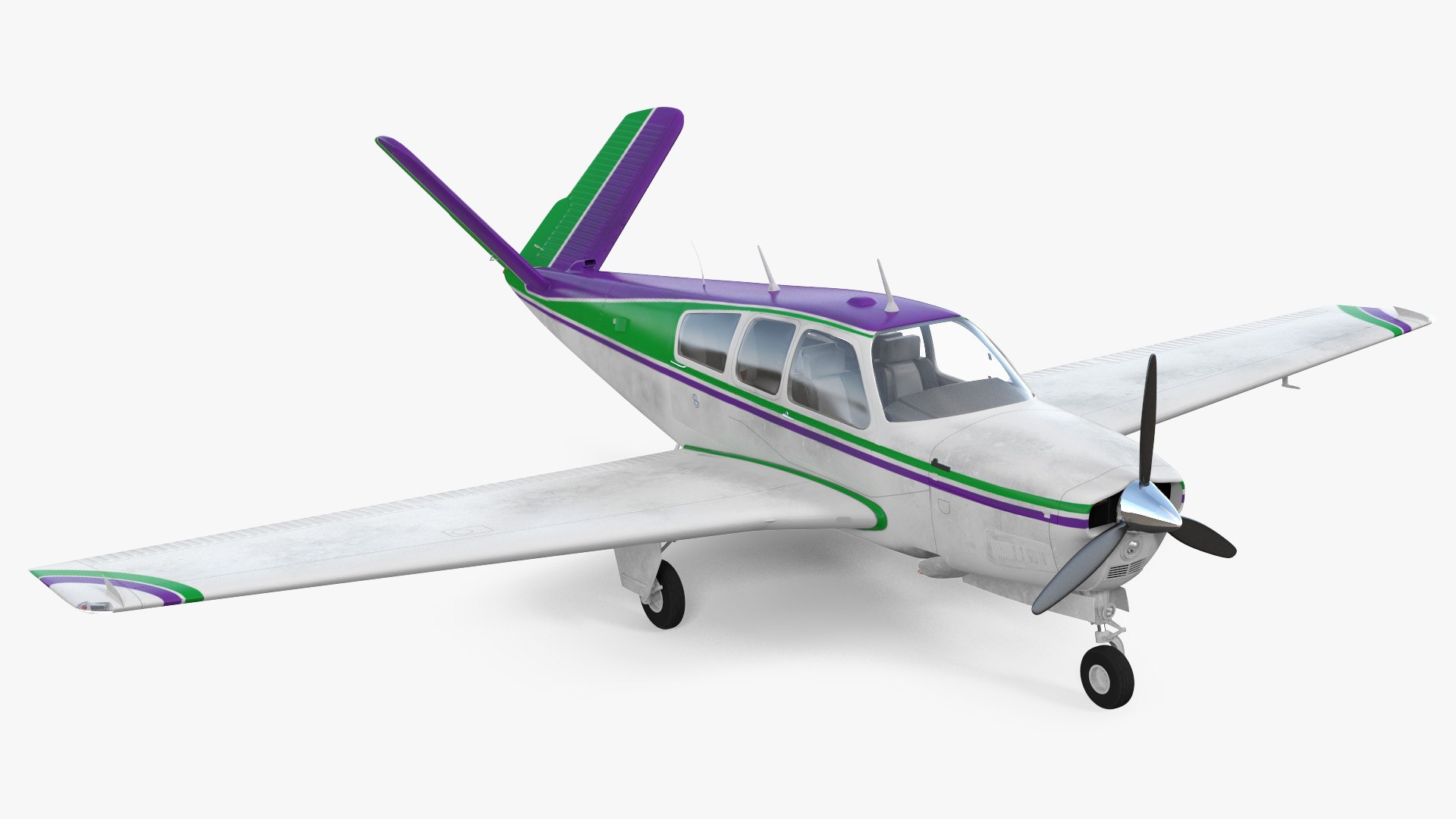 modelo 3d Avión mono motor V Tail - TurboSquid 1555089