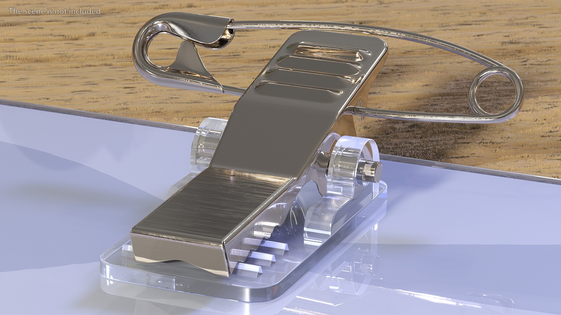 3D Name Badge Holder With Clip And Pin Model - TurboSquid 1786830