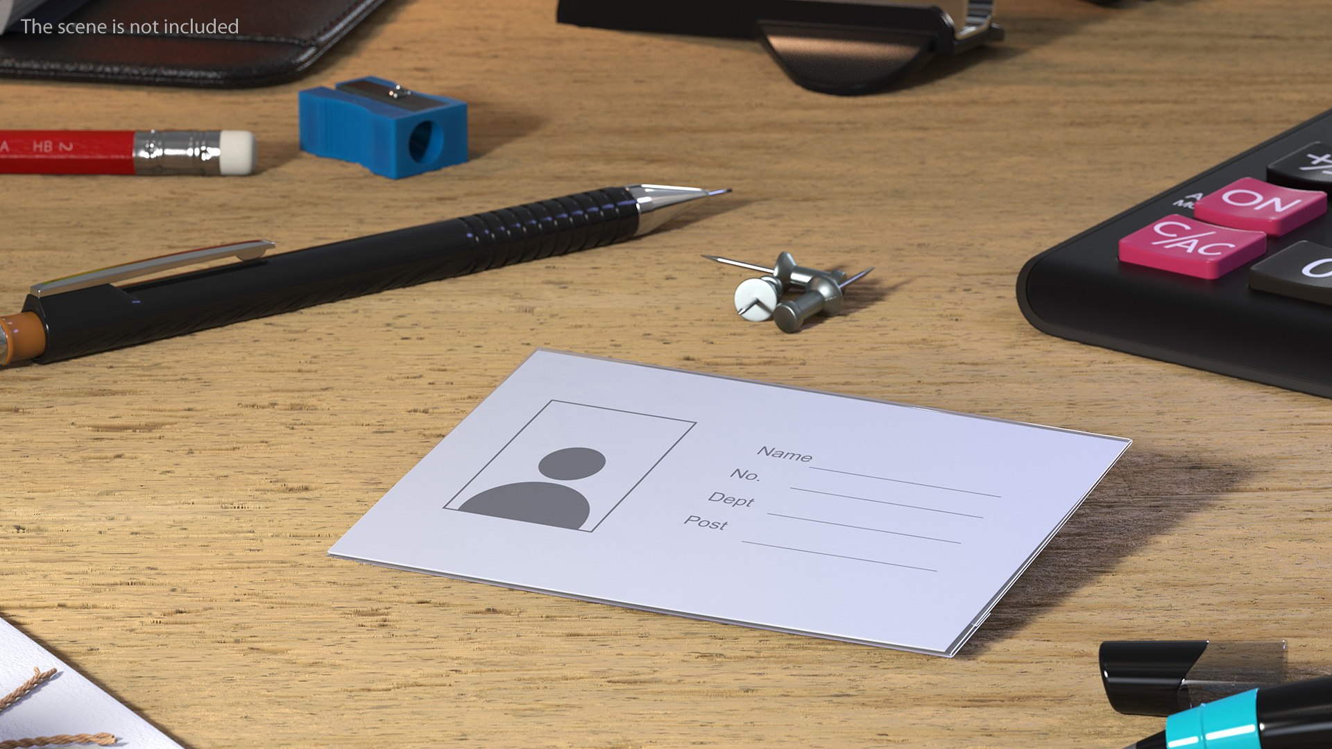 3D Name Badge Holder With Clip And Pin Model - TurboSquid 1786830