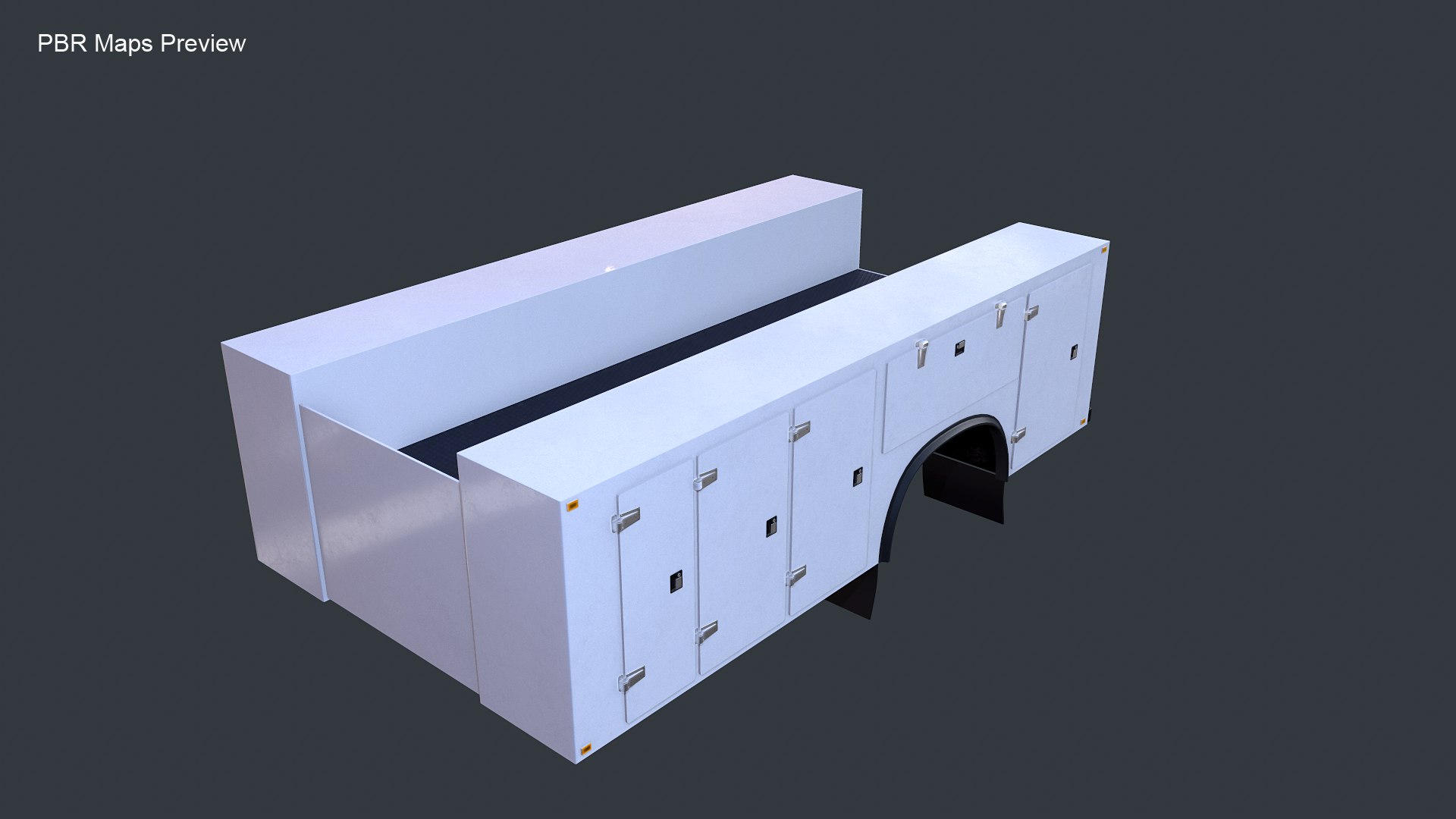 PRB Service Truck Body Model - TurboSquid 2042574