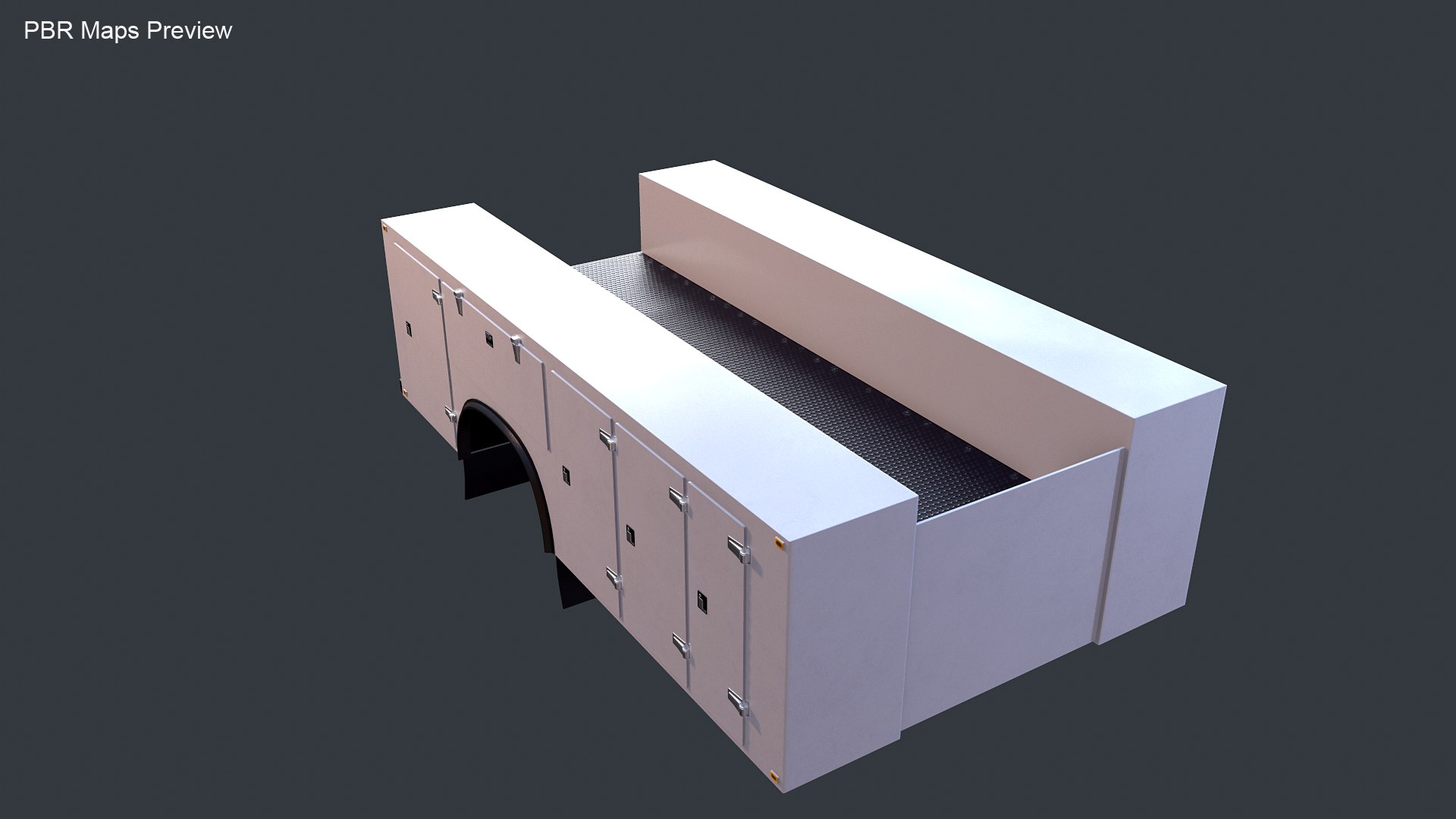 PRB Service Truck Body Model - TurboSquid 2042574