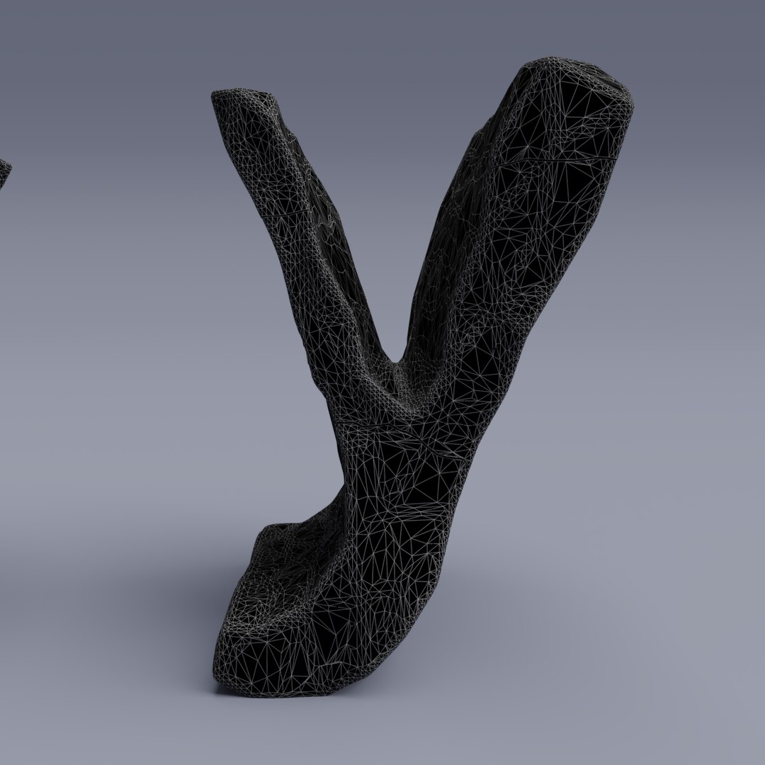 3D Model Letter Y - TurboSquid 1398863