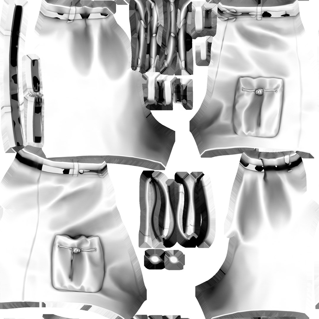 Beige Brown Slim Tie Belt Pockets Marin Fashion Summer Shorts 3D Model ...