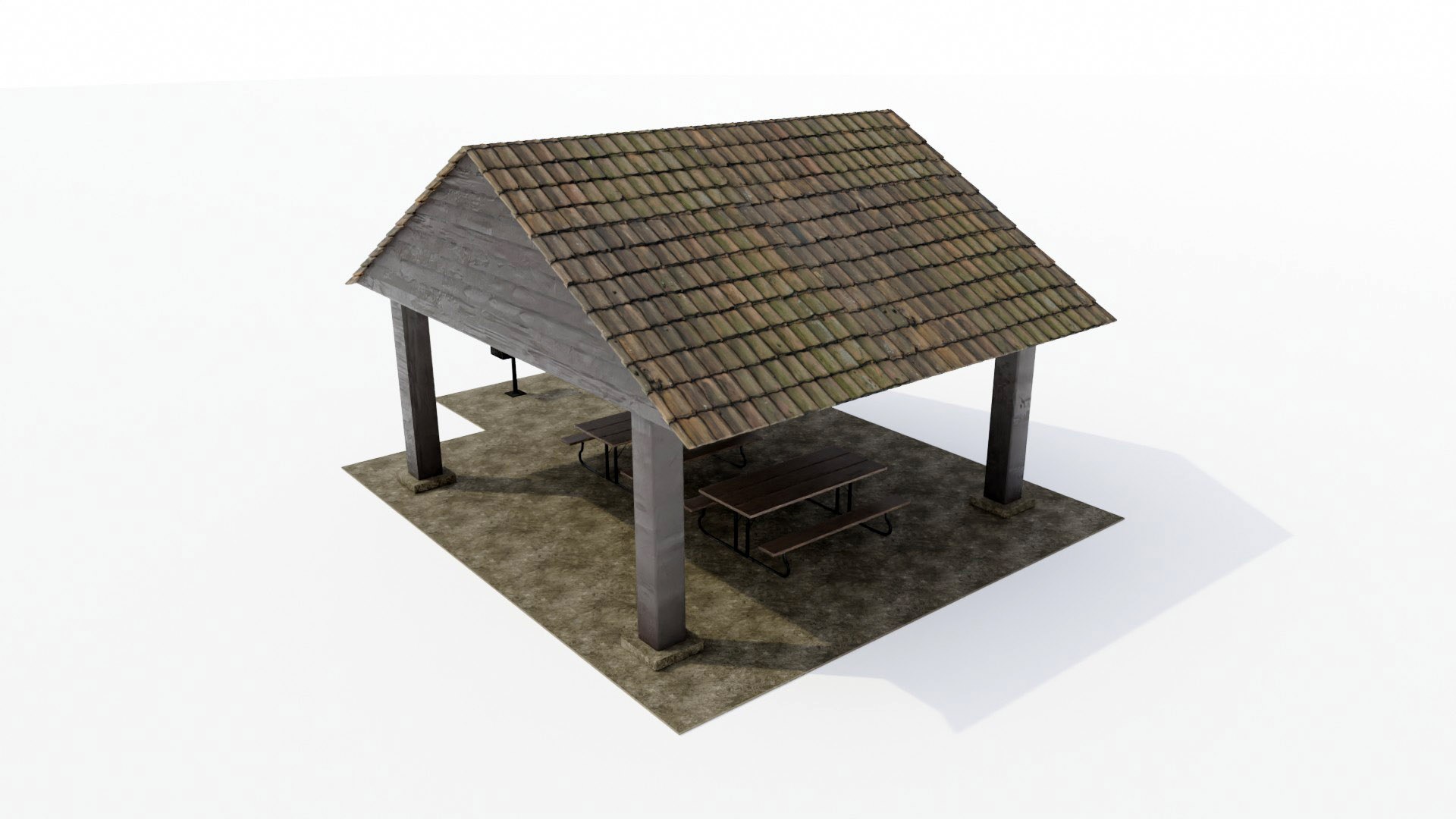 Park Shed Table Grill Model - TurboSquid 1597977