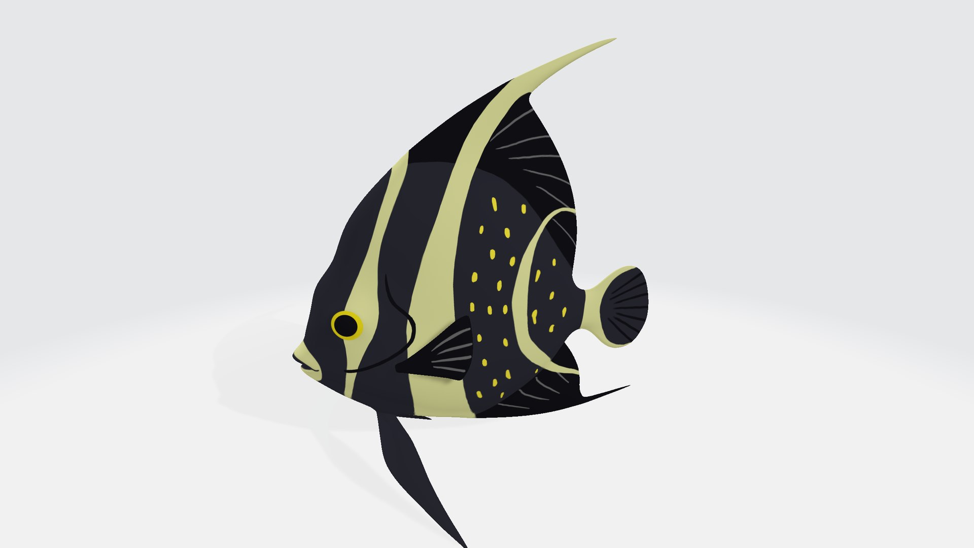 3D Angelfish - TurboSquid 2304377