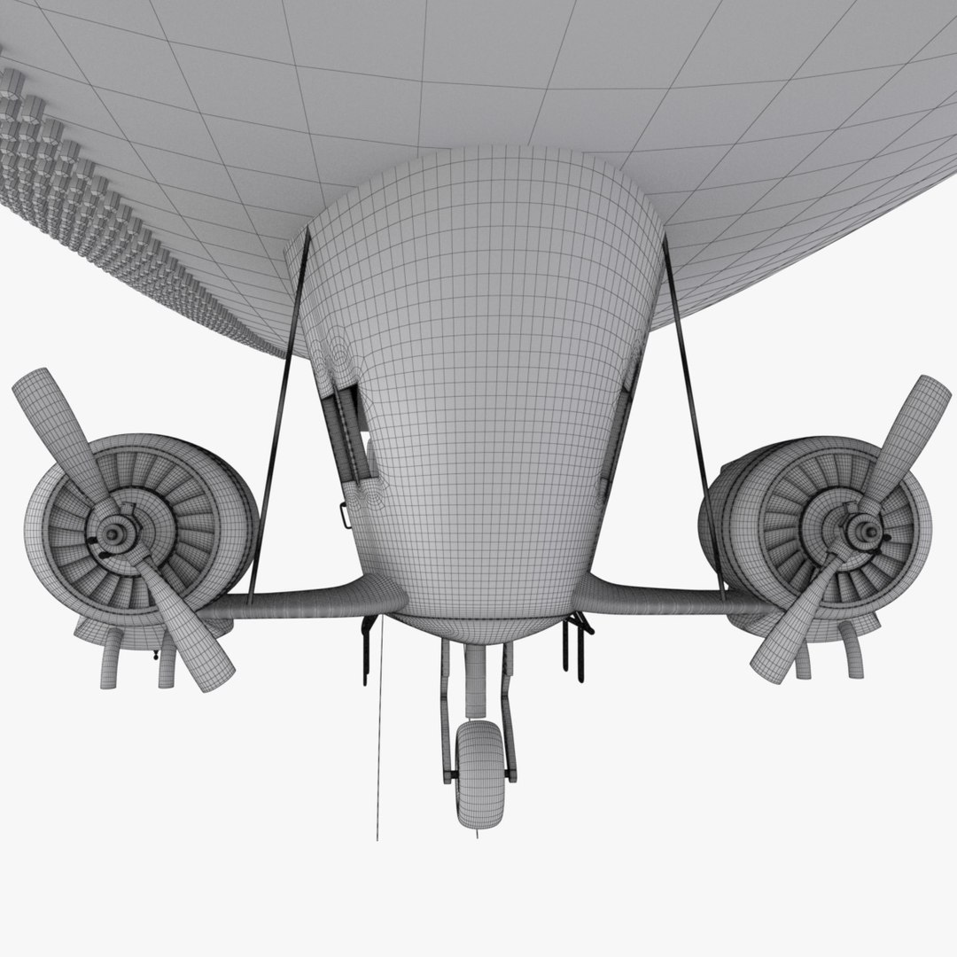 Good Year Blimp 3d Model
