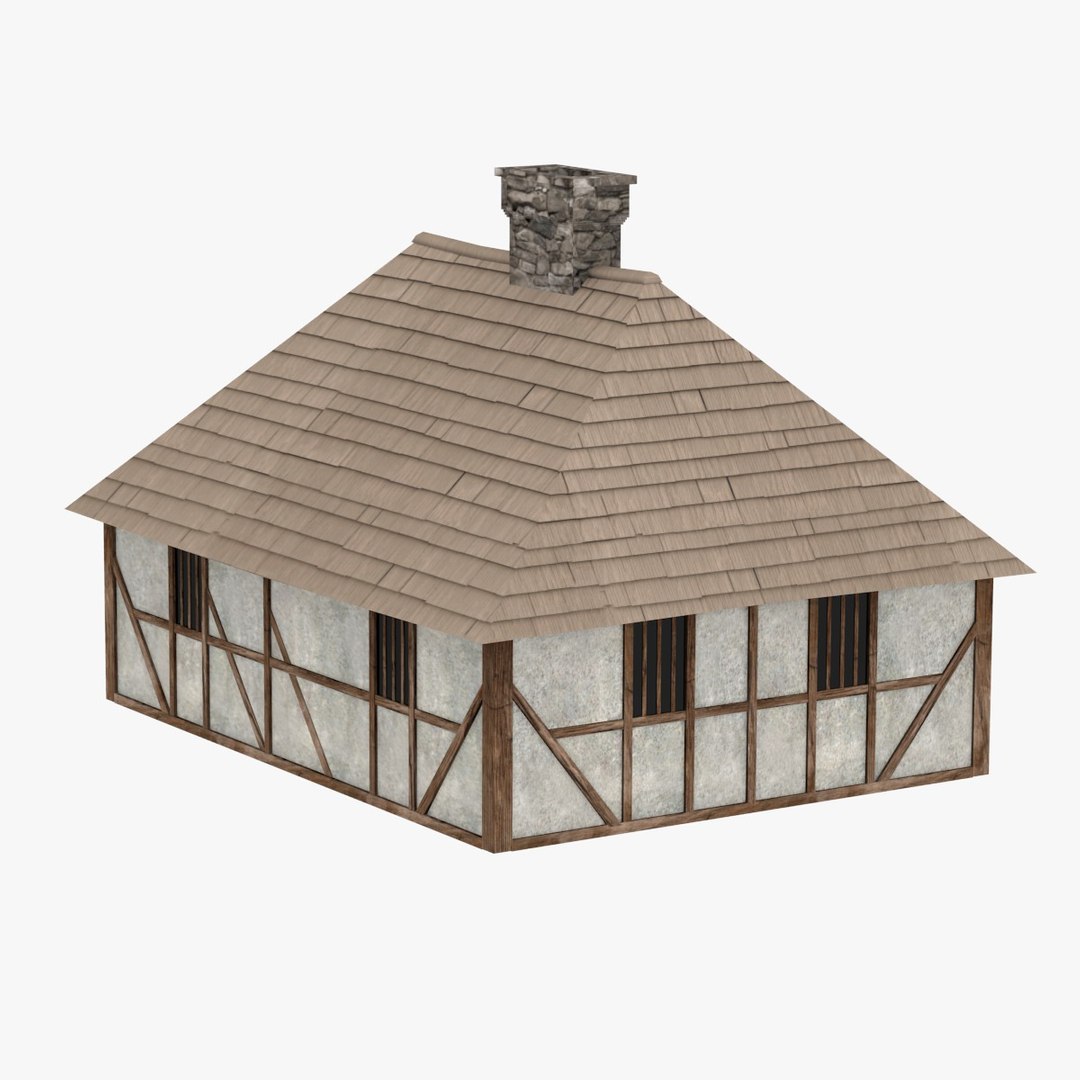 medieval building 3d 3ds