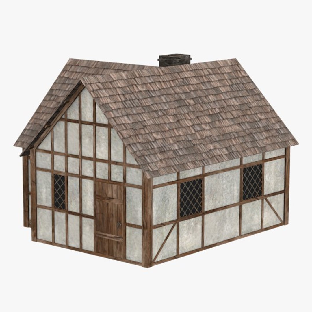 medieval building 3d 3ds