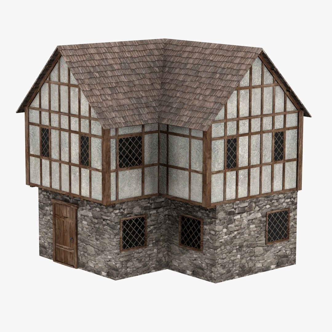 medieval building 3d 3ds