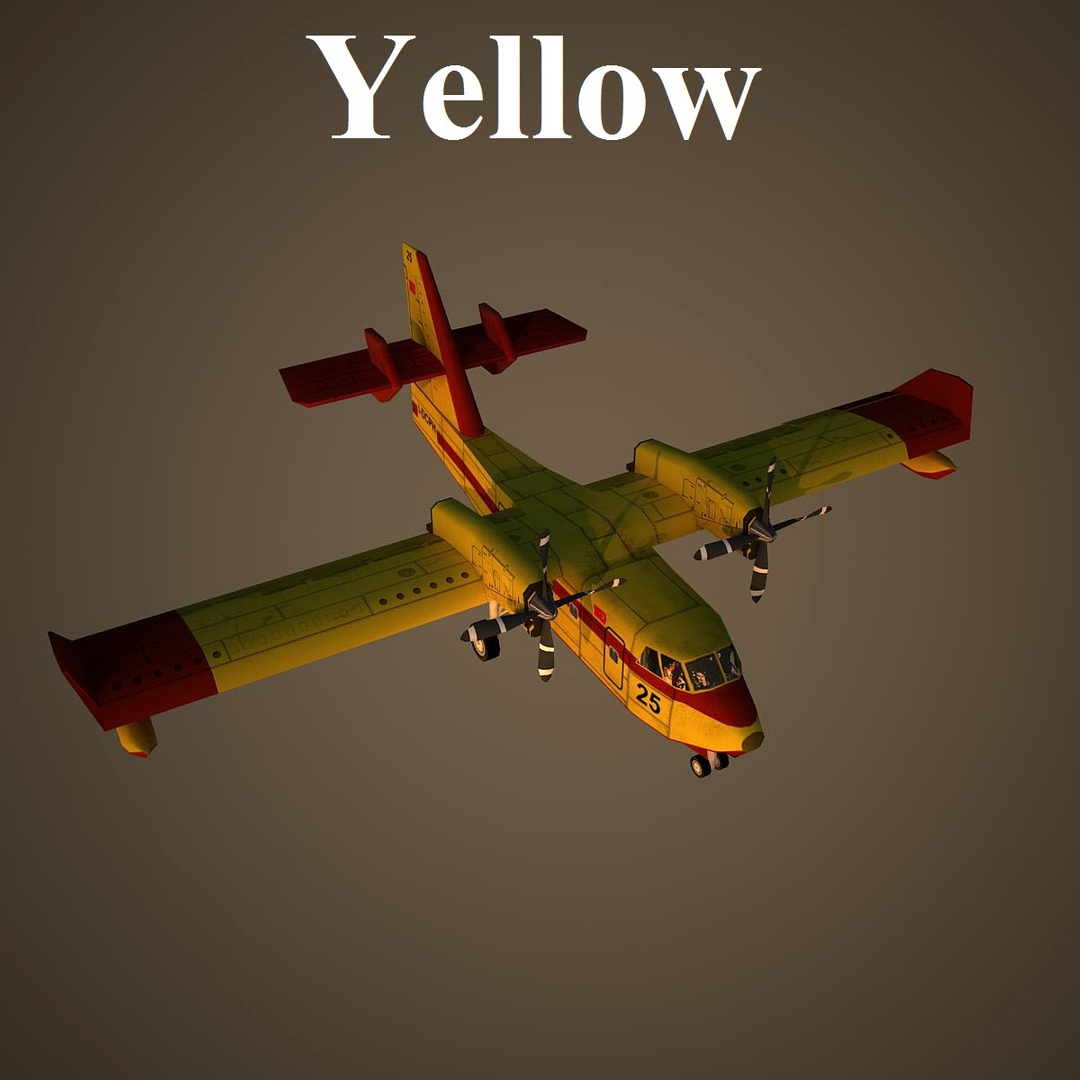 Max Bombardier 415 Low-poly