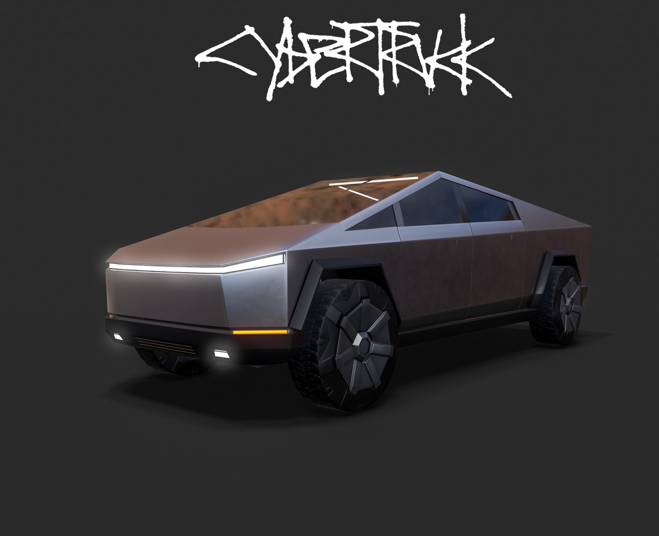 Tesla Cybertruck Cyber 3D Model - TurboSquid 1673968
