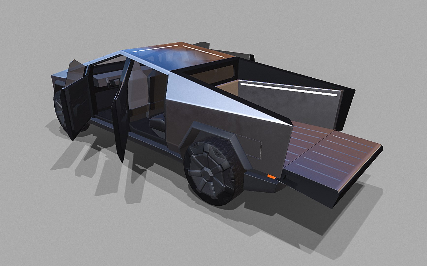 Tesla cybertruck cyber 3D model - TurboSquid 1673968