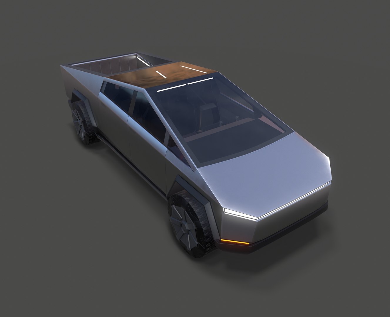 Tesla Cybertruck Cyber 3D Model - TurboSquid 1673968
