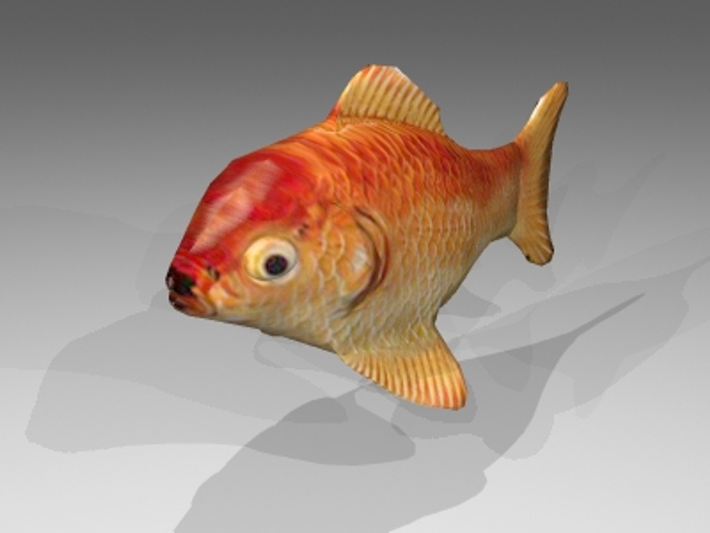 gold fish 3d model