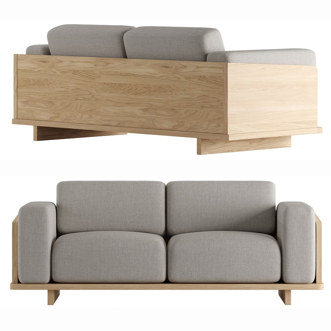 3D Oaq Sofa 3 Seater - TurboSquid 2231610