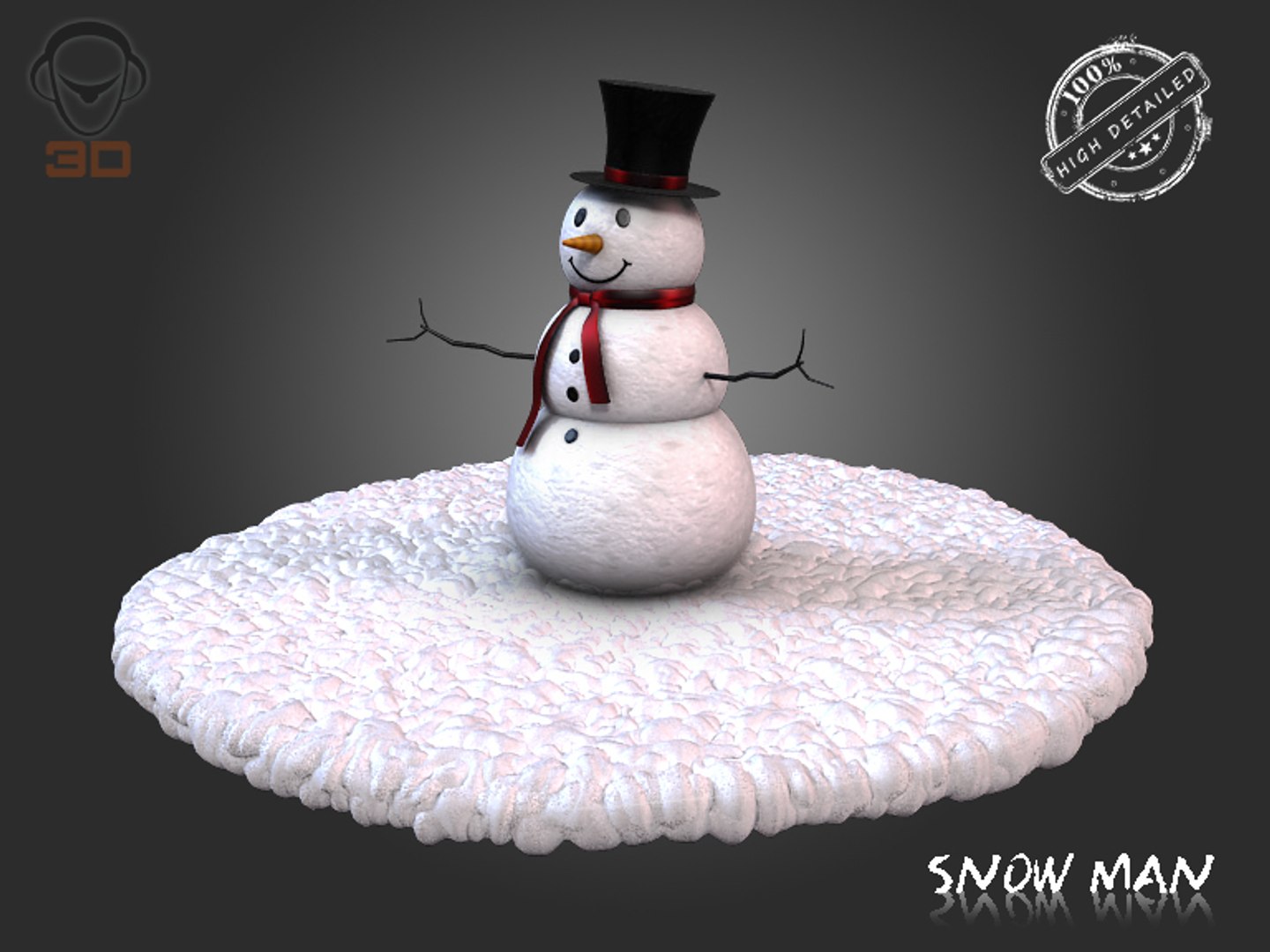 Snow Man 3d 3ds