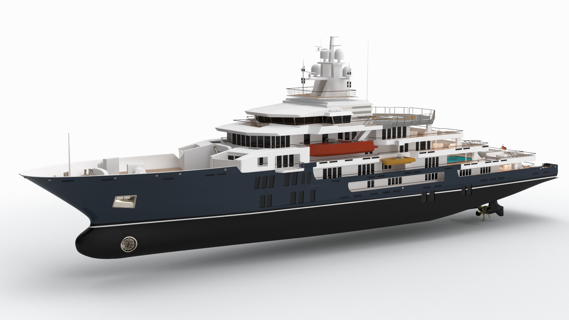 3D Adventure 2025 Superyacht Model - TurboSquid 2495647