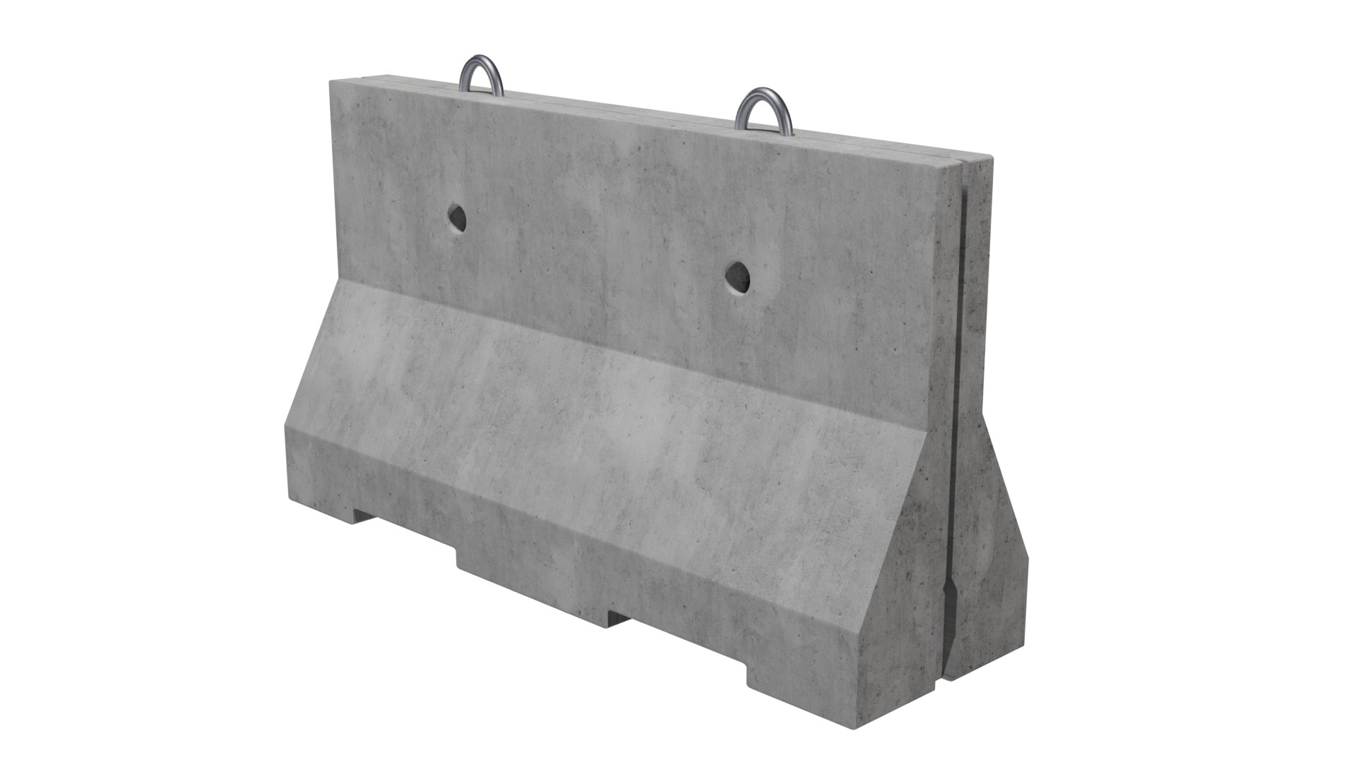 3D Concrete Crash Barrier - TurboSquid 2317570