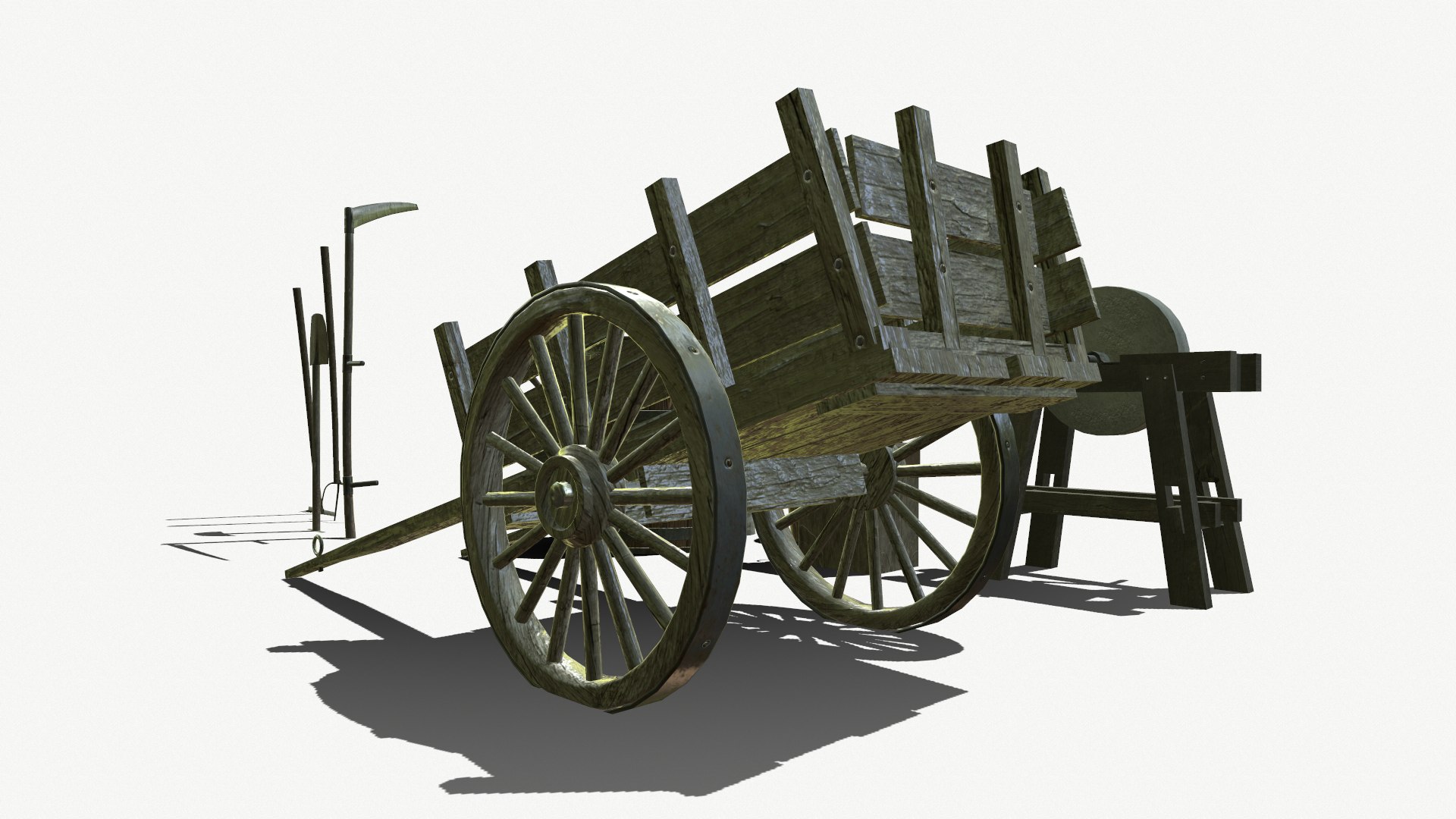 3D Model Medieval Farm Prop Pack - TurboSquid 1944230