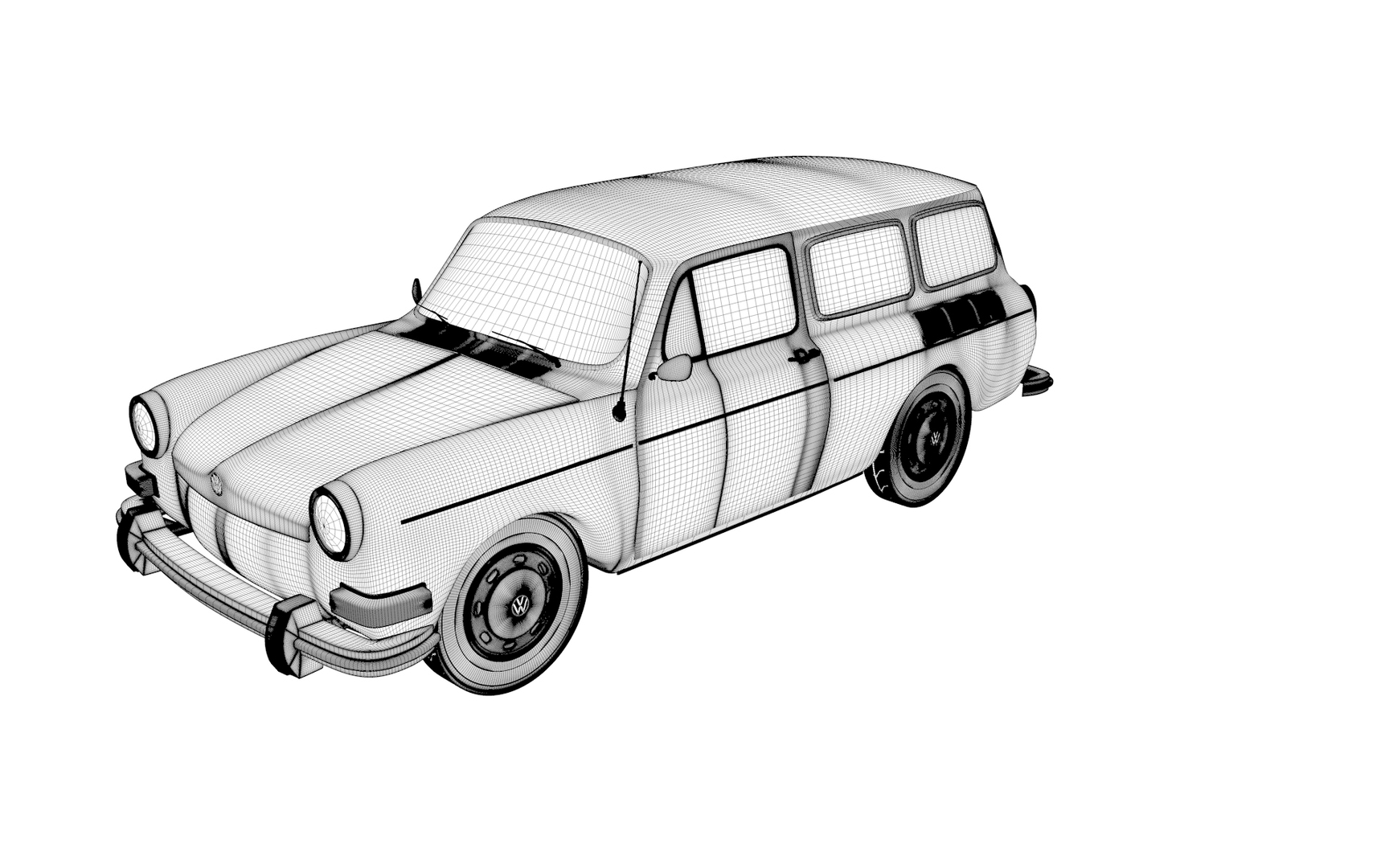 Volkswagen type 36 3D model - TurboSquid 1410787