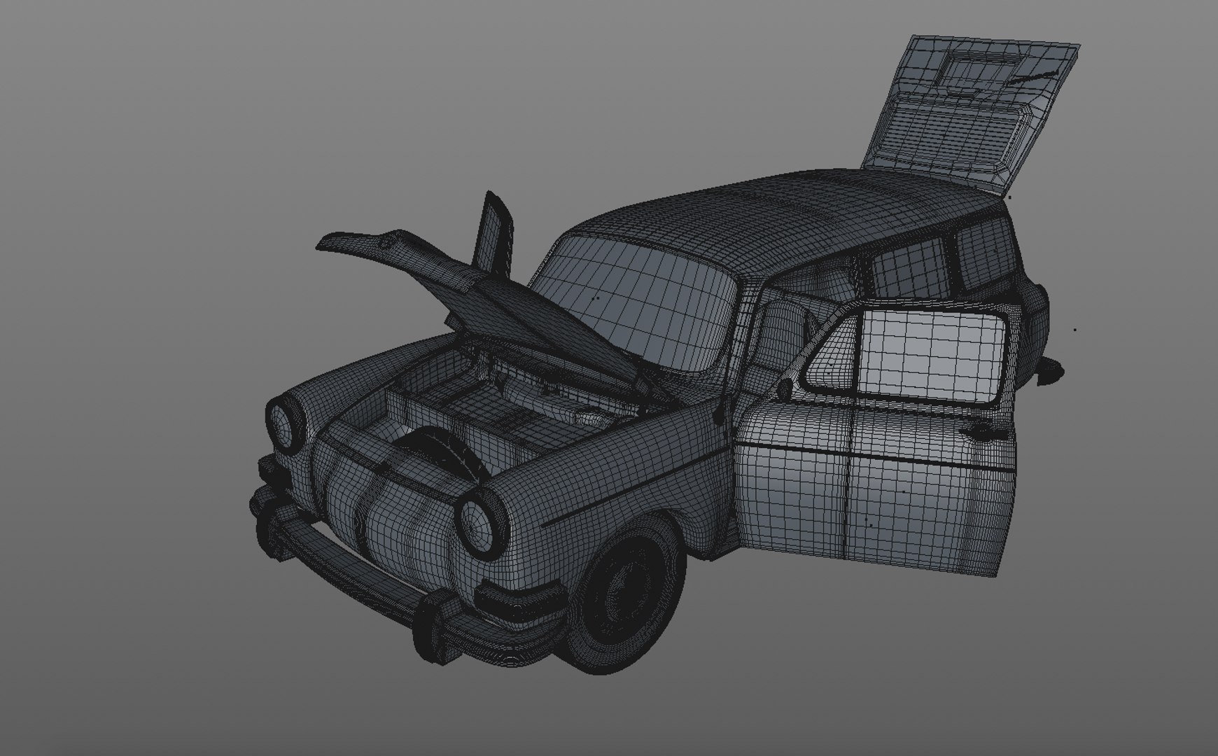 Volkswagen type 36 3D model - TurboSquid 1410787