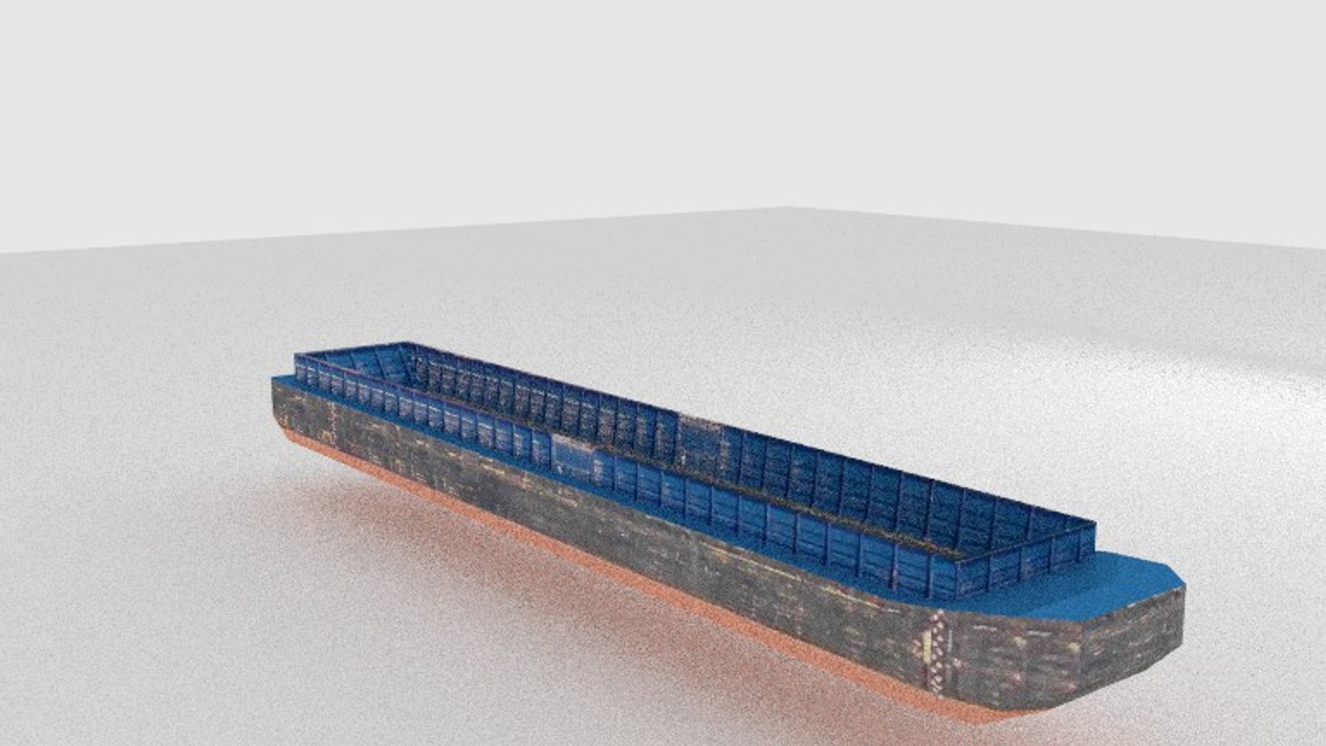 3d Model Barge