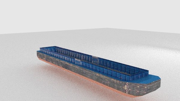 3d model barge