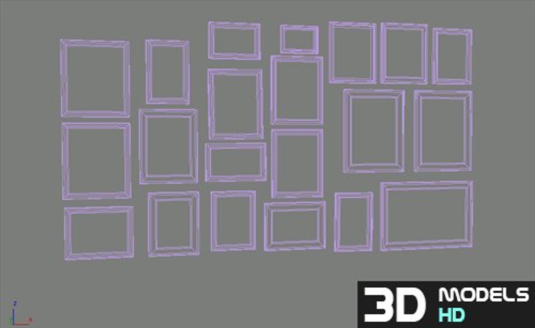 3d Model Frames Pack 1