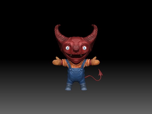 3D Cartoony Demon Character - TurboSquid 1744830