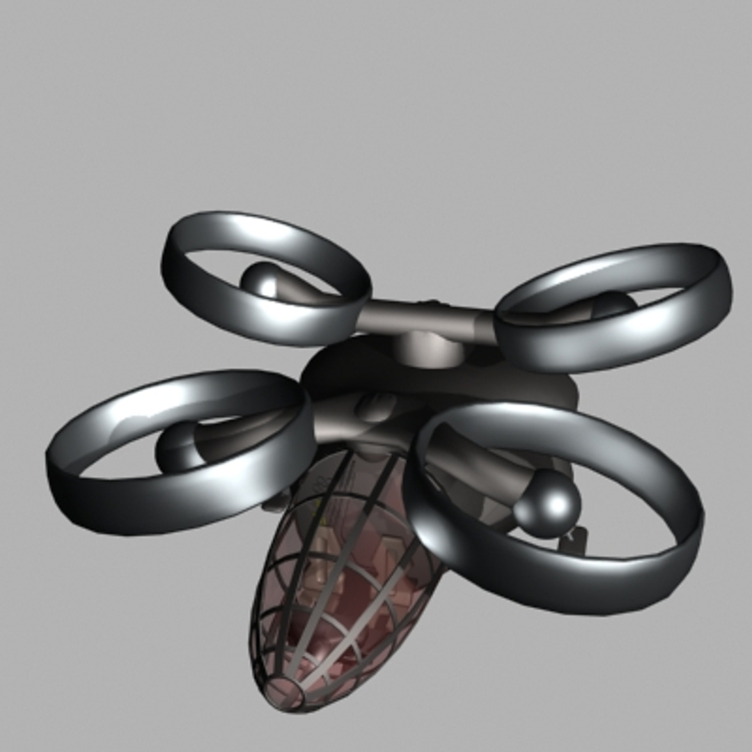 free scifi ducted fan 3d model