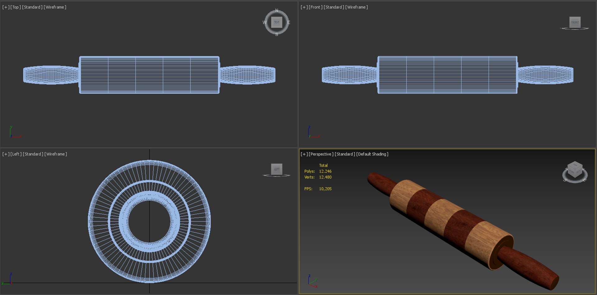 3D Rolling Pin - TurboSquid 2162637
