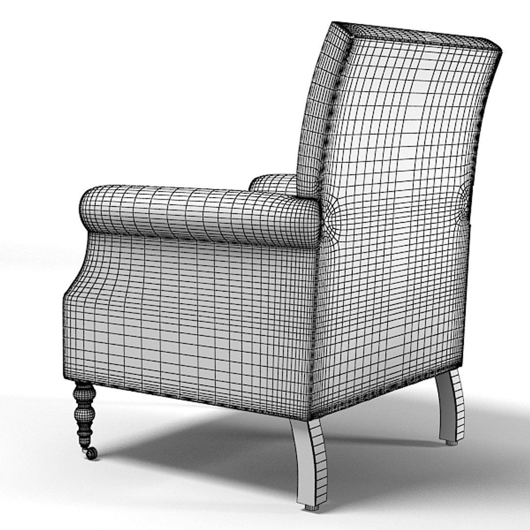 3d classic traditional lounge model
